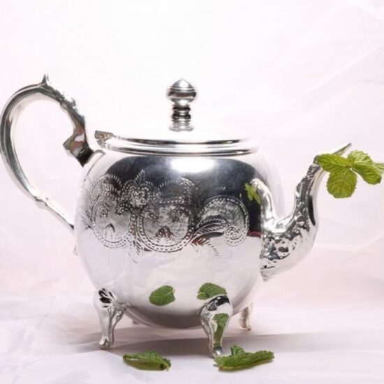 ATAY BALL – THÉIÈRE ARTISANALE EN CUIVRE NICKELÉE | Artisanat du Maroc ...